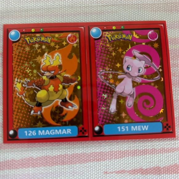 Pokémon | Toys | Pokemon Pokedex Sticker Mew 51 Magmar 126 Green ...